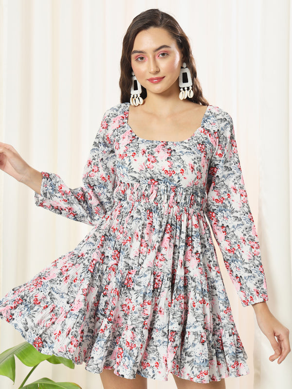 TANDUL Women Fit and Flare Multicolor Dress